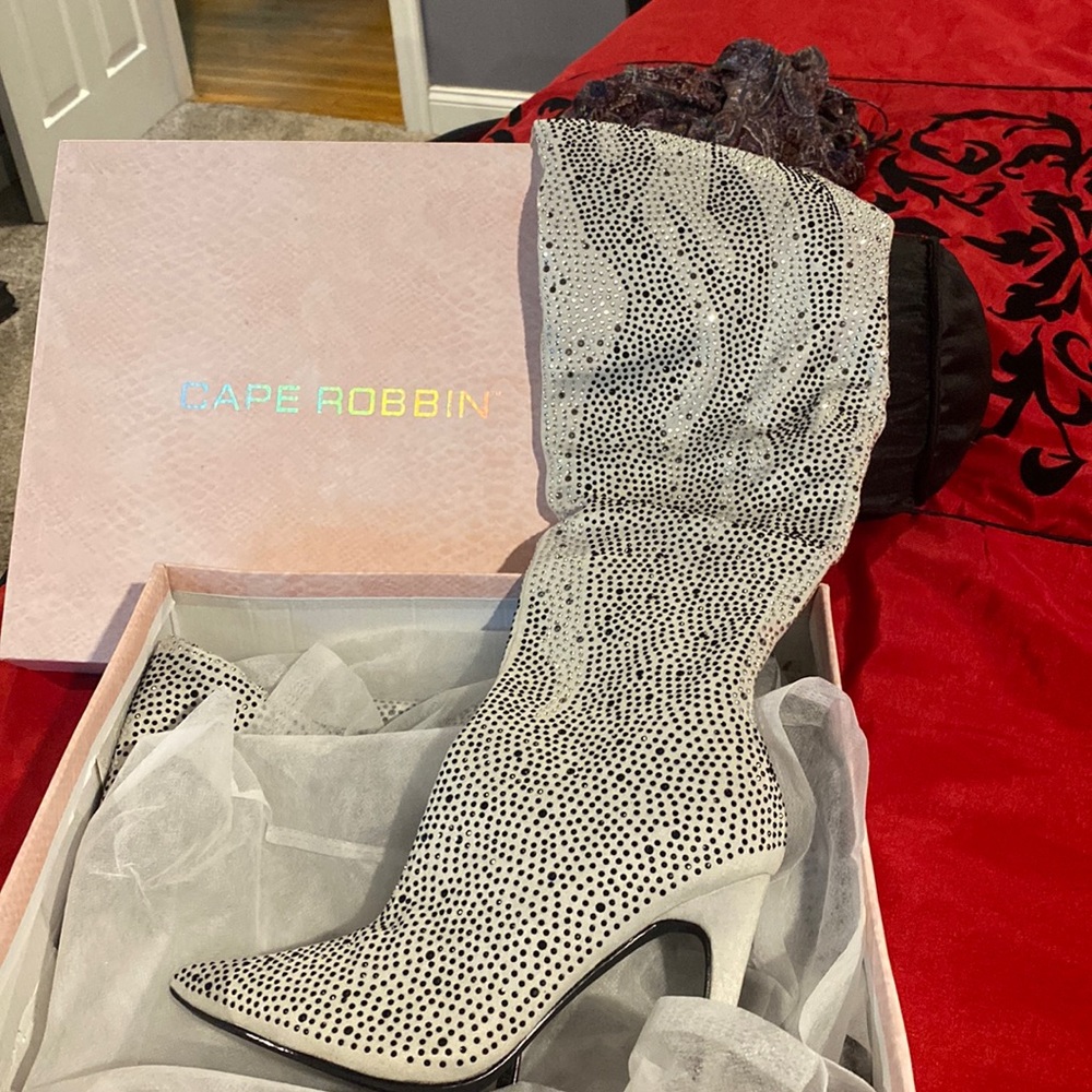Cape Robbin Sequent Thigh High Boots - Gem